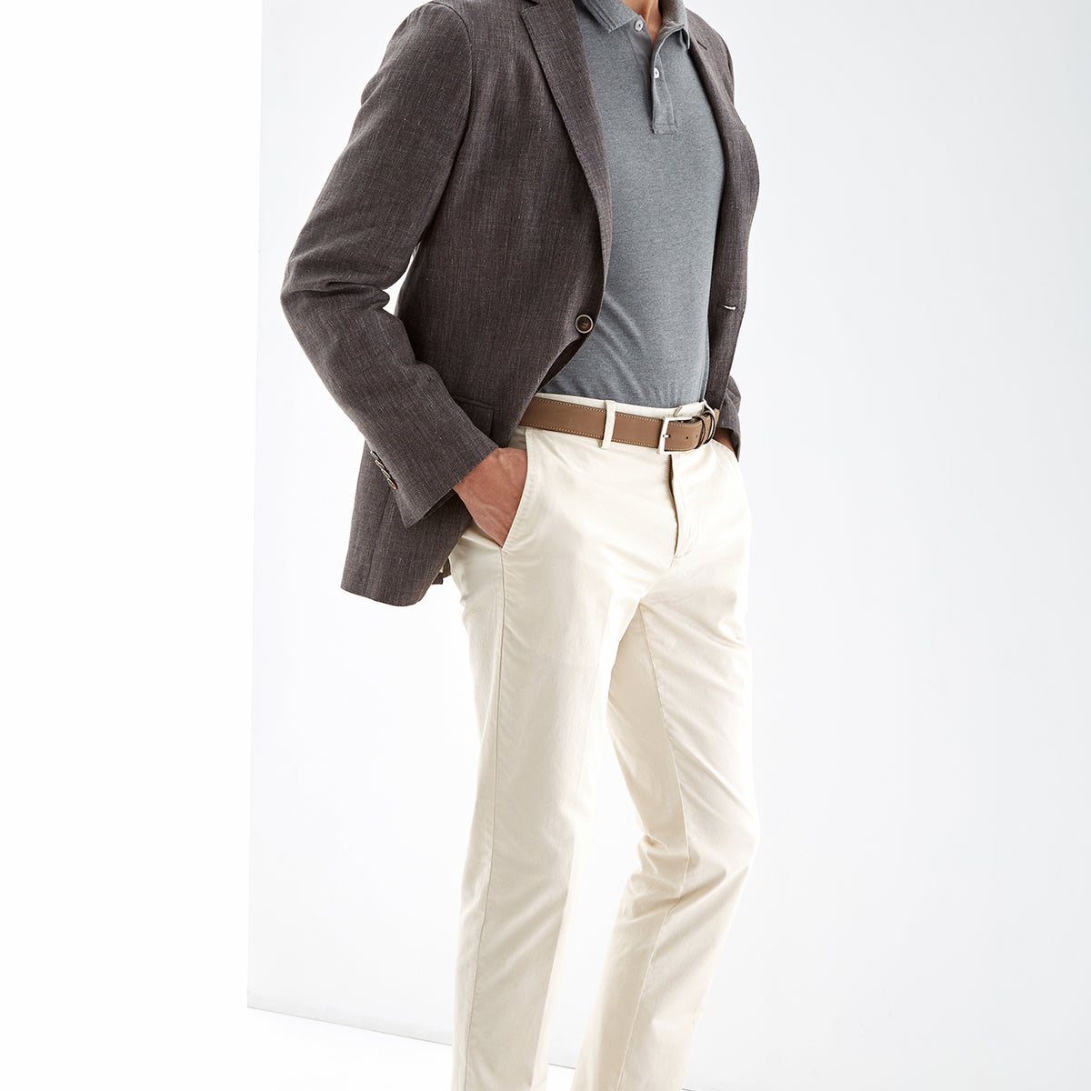 Blazer de Homem Slim Fit em Linho – Sacoor Brothers